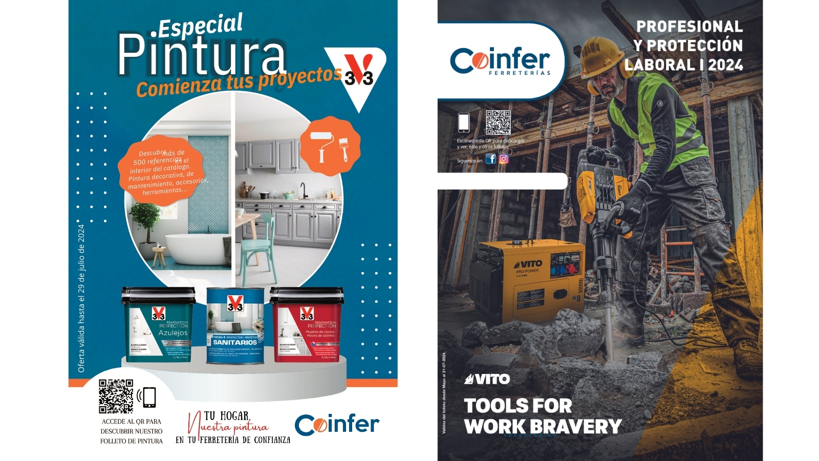 Coinfer presenta sus catálogos de pintura y protección laboral